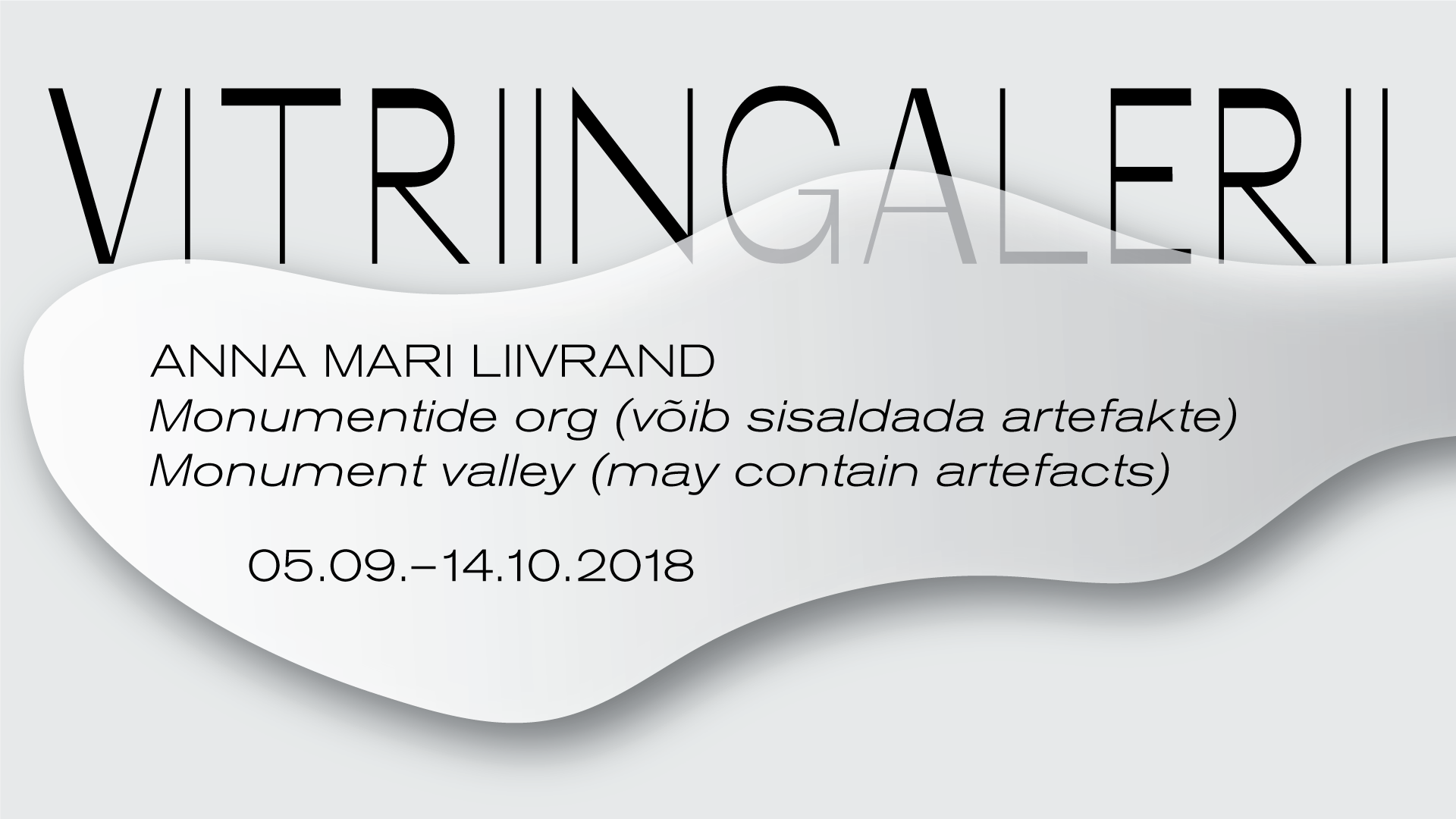 Anna Mari Liivrand will open her exhibition “Monument valley (may ...