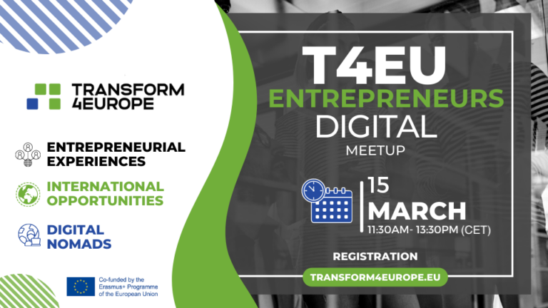 T4EU Entrepreneurs Digital Meetup — Estonian Academy of Arts