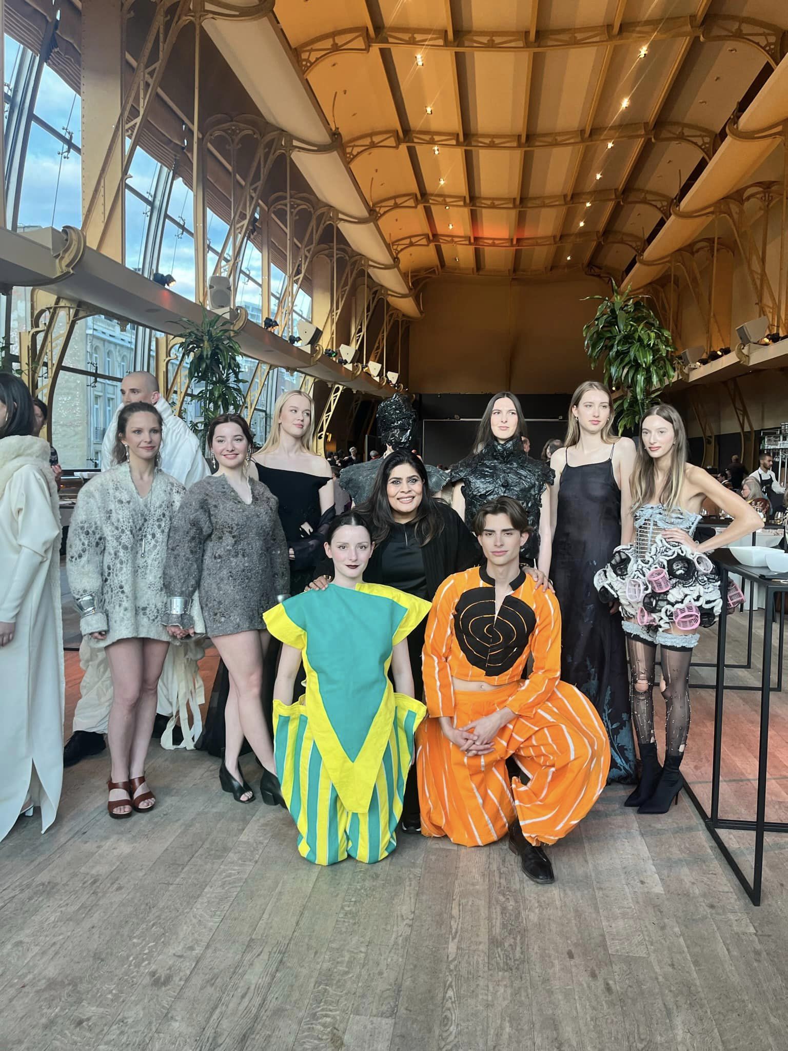 Creations of EKA alumni and students at the fashion show of the Cumulus ...