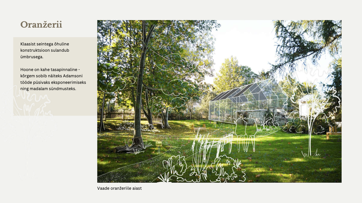 Amandus Adamsoni Ateljeemuuseumi väliala planeering — Eesti Kunstiakadeemia