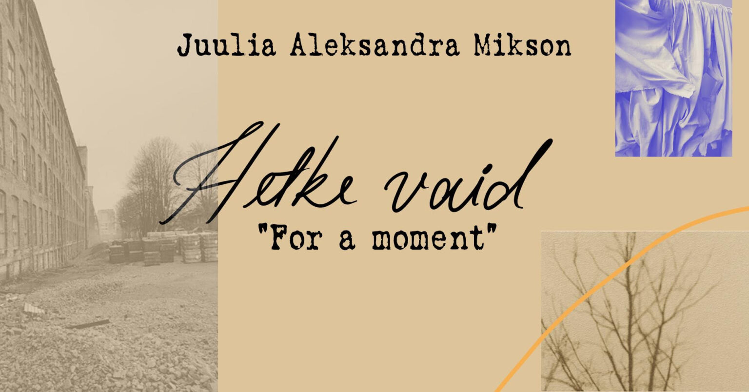 Juulia Aleksandra Miksoni isikunäitus ,,Hetke vaid” — Eesti Kunstiakadeemia