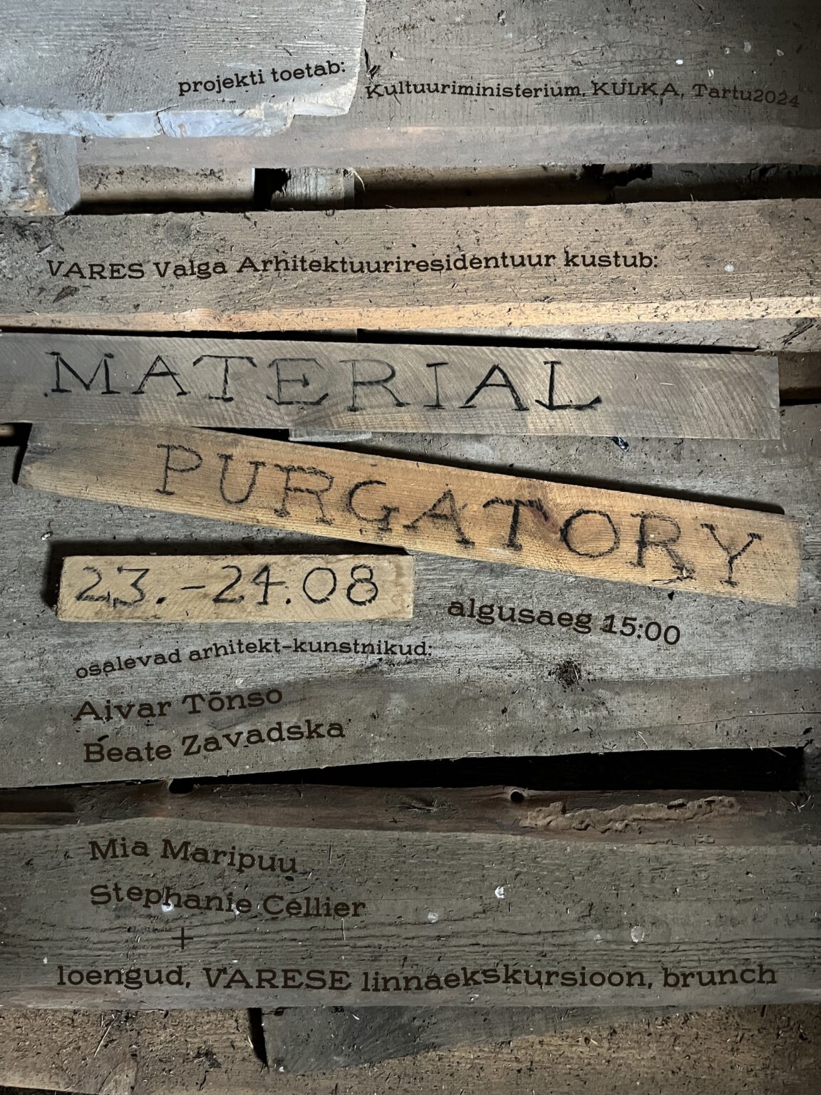 VARES “Material Purgatory” Residency Finishing — Estonian Academy of Arts